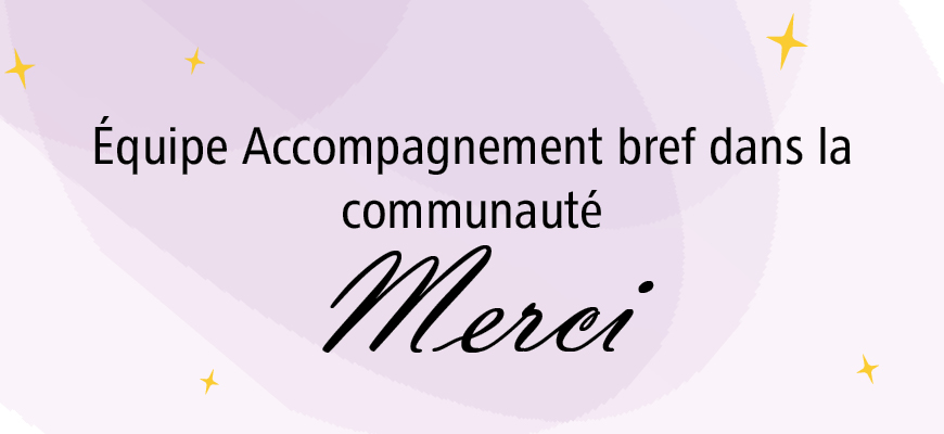 Équipe ABC : Un énorme merci pour votre contribution - Le Lien | Le Lien